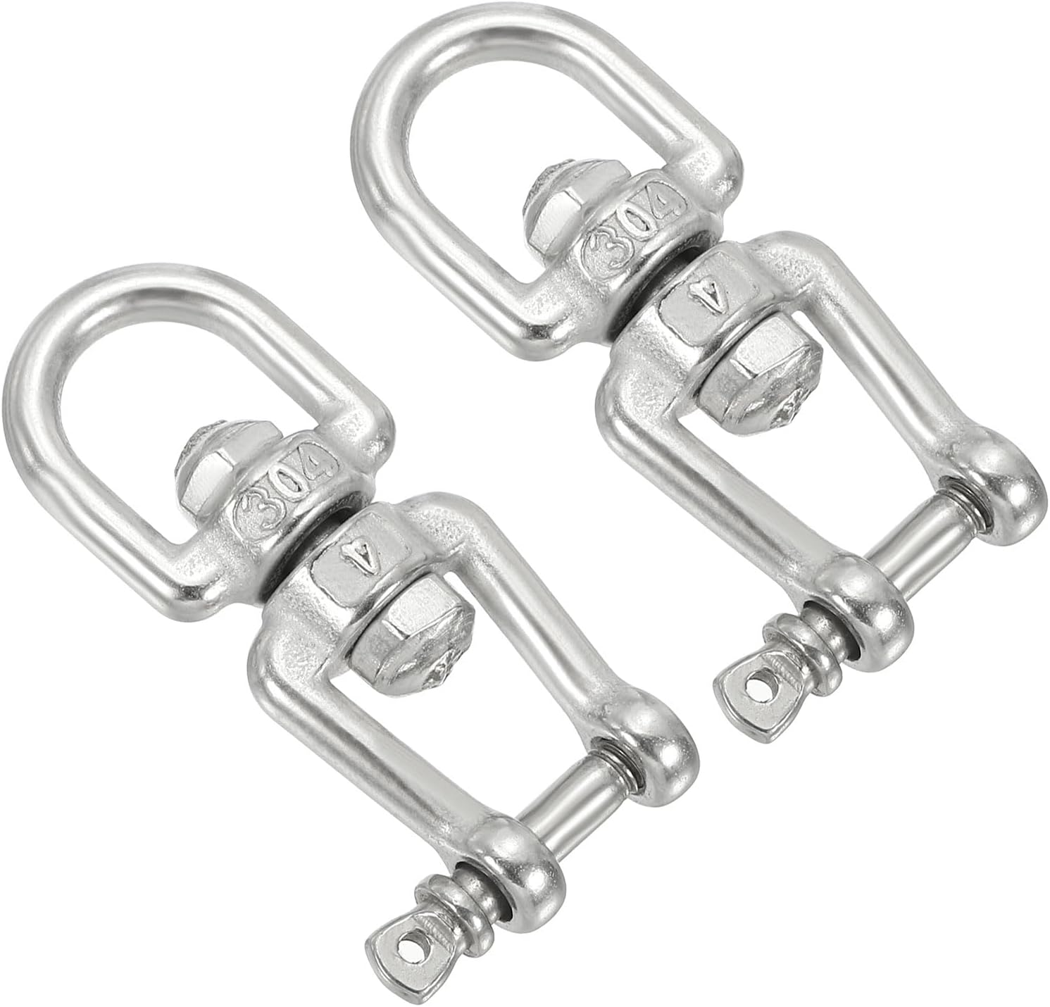 Amazon.com: PATIKIL Double Ended Swivel M4 Working Load 133kg/293lbs ...