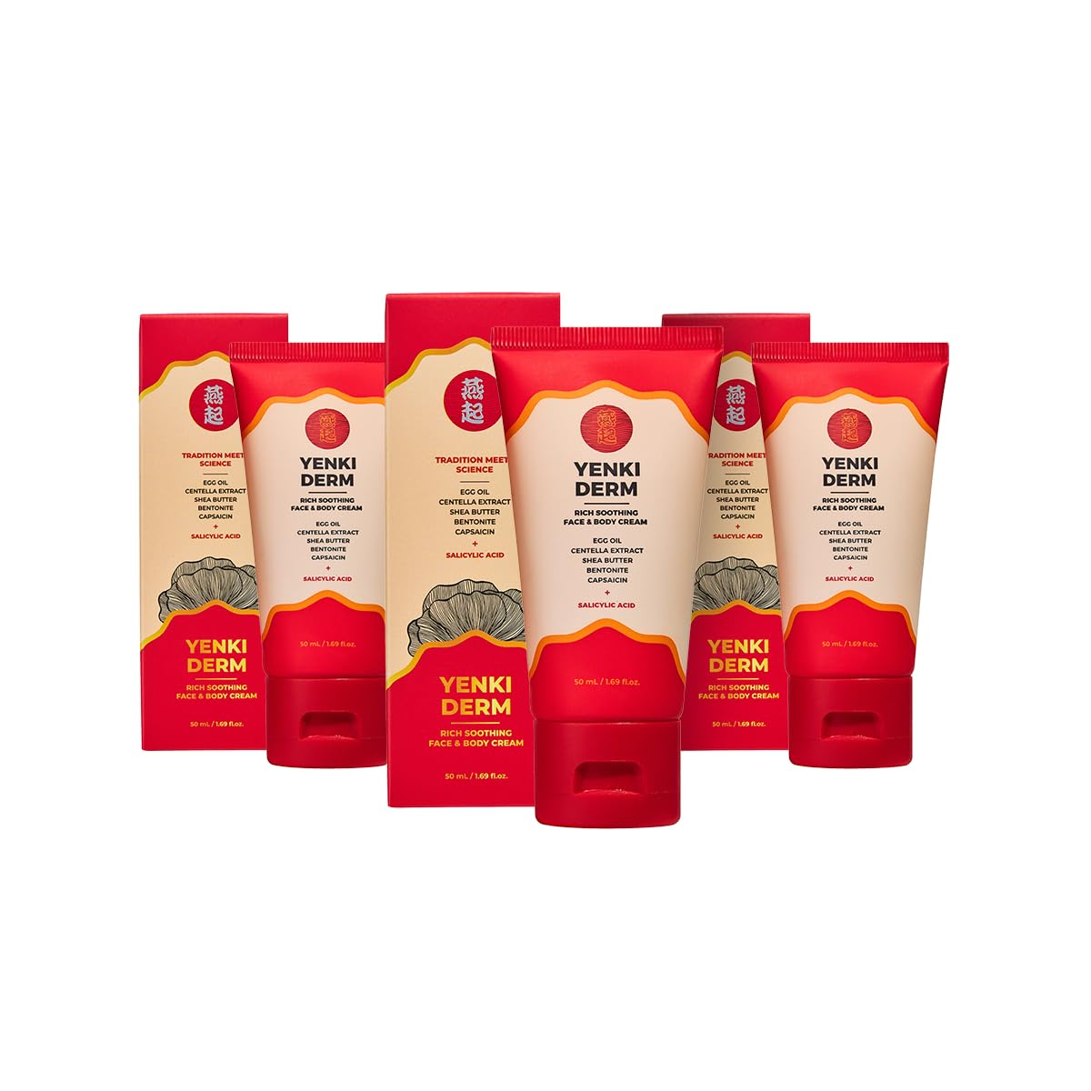 Amazon.com : Yenki Derm | Face and body cream | 1.69 Fl Oz | 3 Pack ...