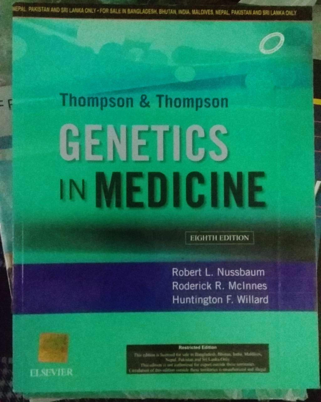 Thompson & Thompson Genetics in Medicine, 8th Ed.: Huntington F Willard ...