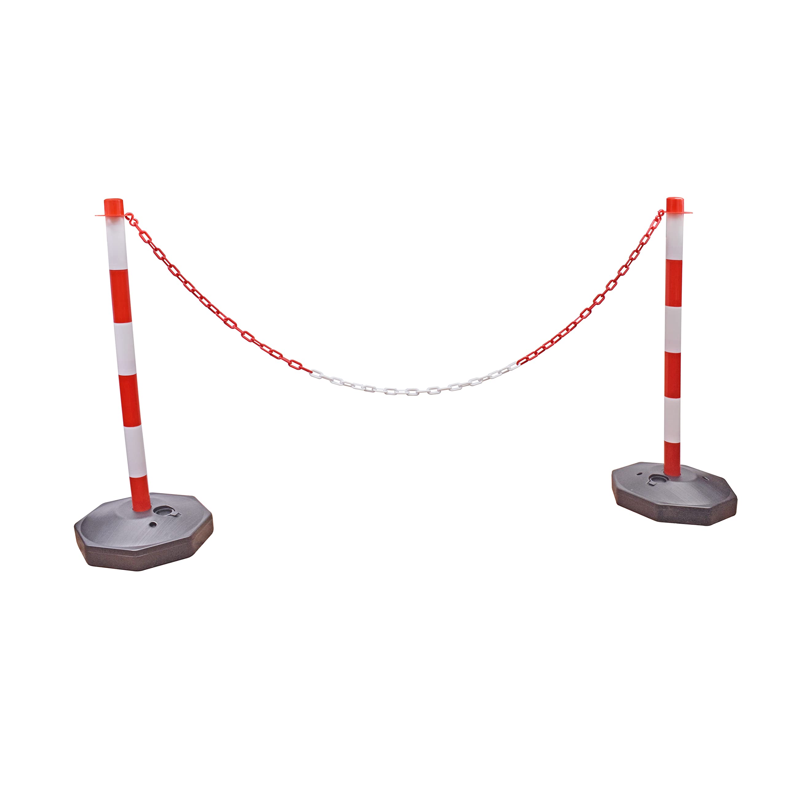 Buy Traffic Delineator Post Cones with Fillable Base - 2 Pack ...