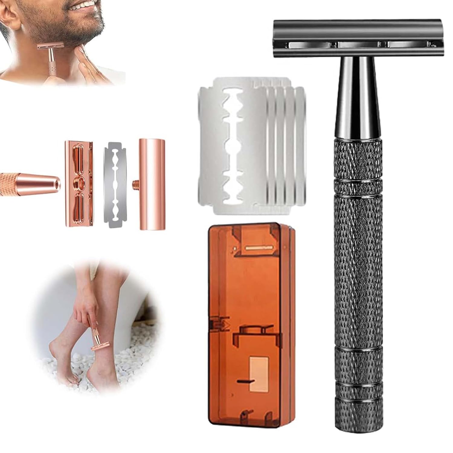 Amazon.com: Jodial Razor, Jodial Safety Razor Women, Jodial Rose Gold ...