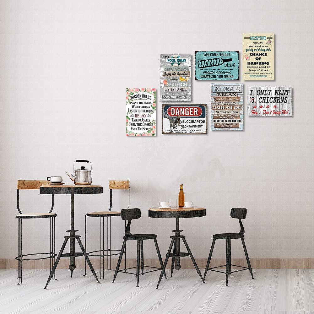 Snapklik.com : Funny Vintage Metal Tin Sign Classroom Decor Pastel ...