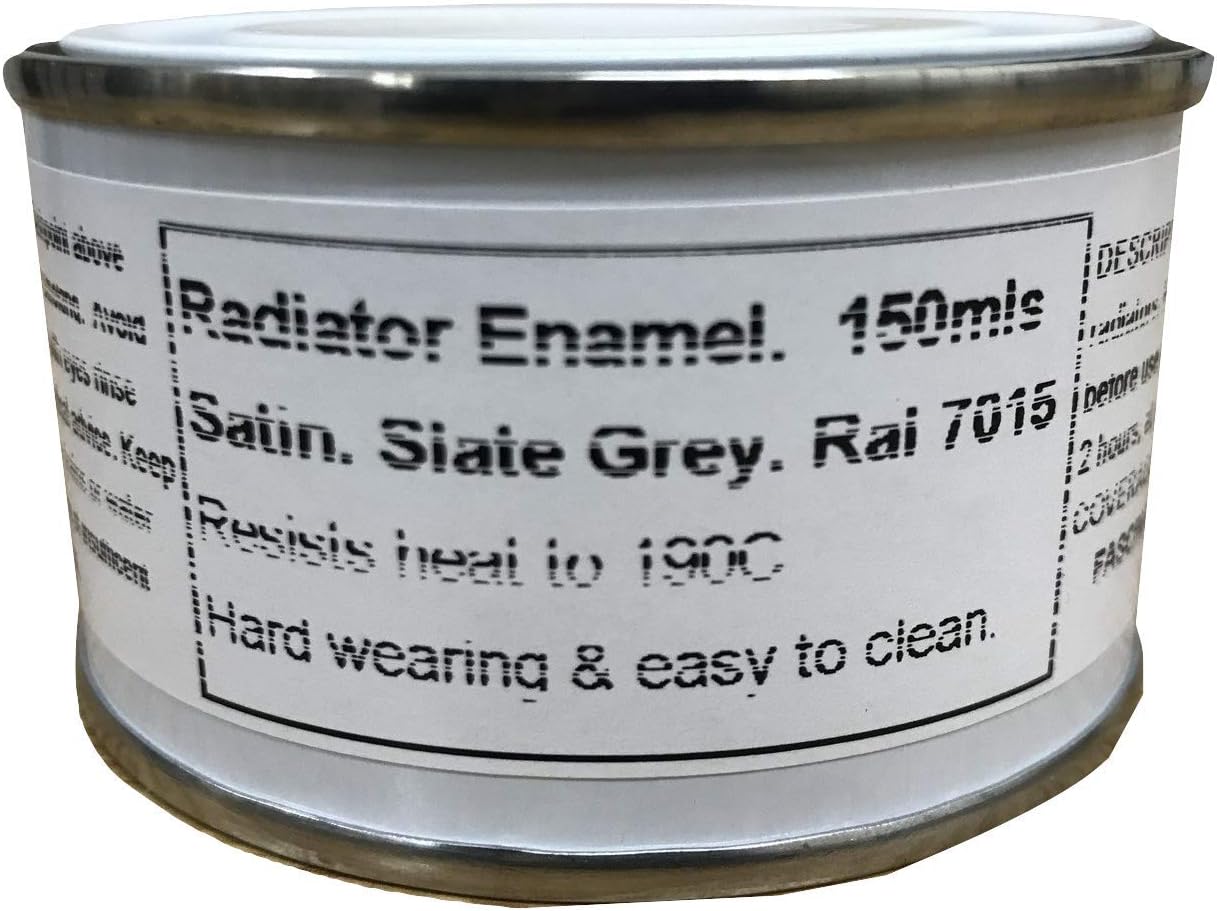 1 x 150ml Anthracite/Dark Grey Heat Resistant Satin Radiator Paint ...
