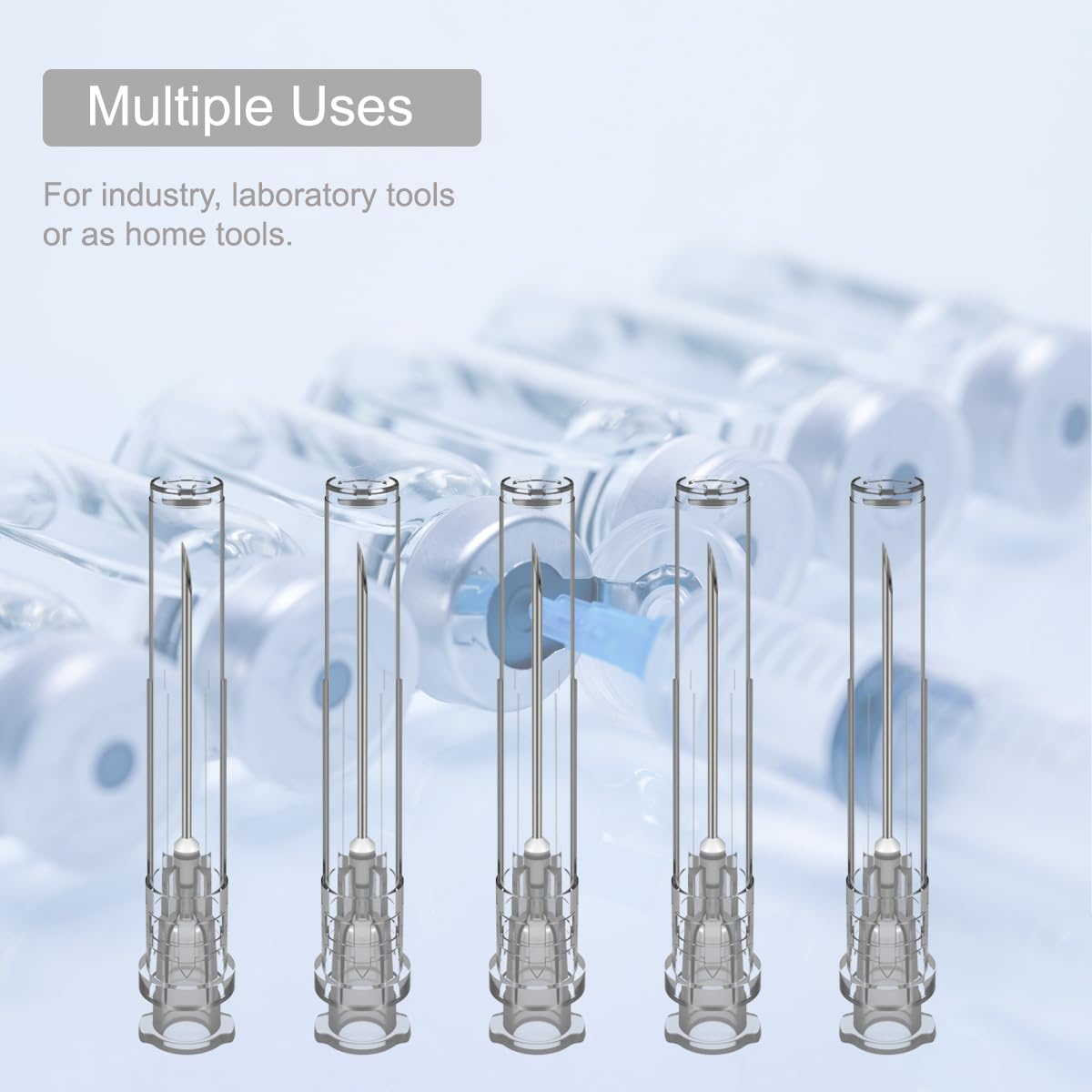 Snapklik.com : 100 Pack 27G 1 Inch Luer Lock Industrial Dispensing ...