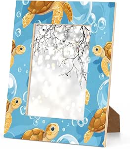Amazon.com - FIXIXI Ocean Sea Life Turtle Picture Frame 5x7, Turtle 5x7 ...