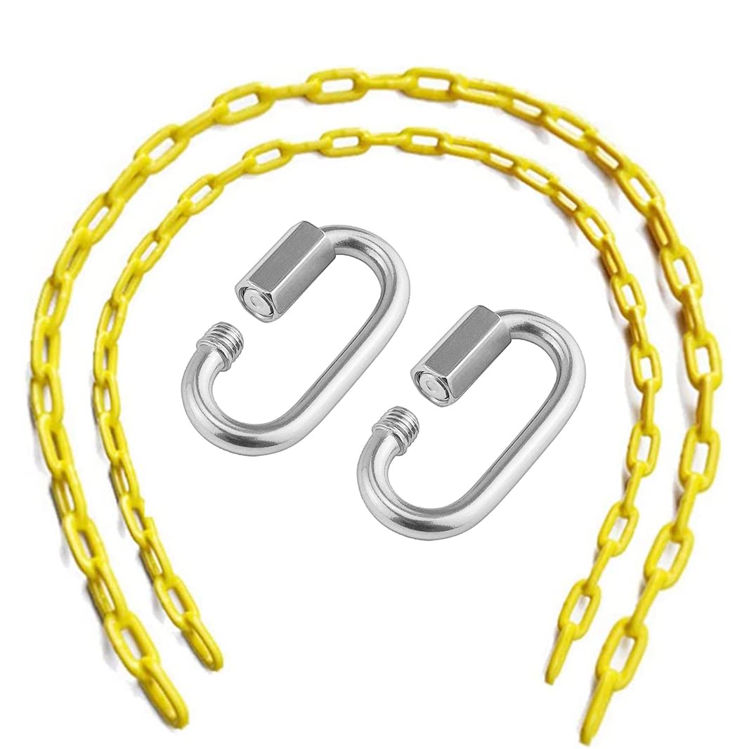 REZNOR 60 inch Swing Chains Set Fully Plastic Coated with 2 Quick Links ...