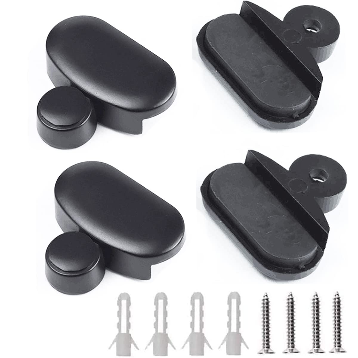 Amazon.com: Mirror Clips, Zinc Alloy Mirror Floating Glass Clip - Oval ...