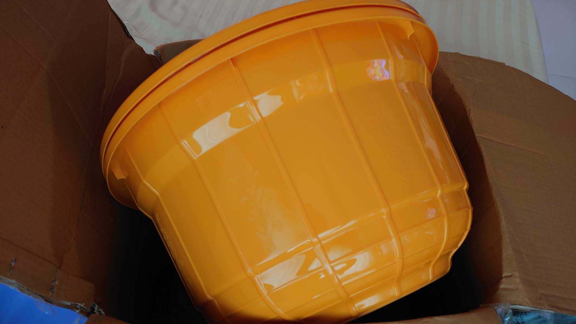Mijha 25 lit Plastic Cloth Washing Tub (Yellow) 2 Pieces, with 2 ...