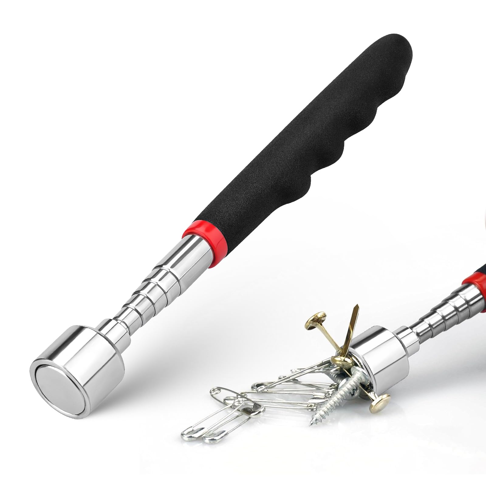 Telescoping Magnet Stick Tool, 20Lb Magnetic Pickup Tool, Magnet Stick ...