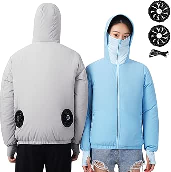 Amazon.com: Summer Cycling Cooling Fan Jacket Men Air Conditioned ...