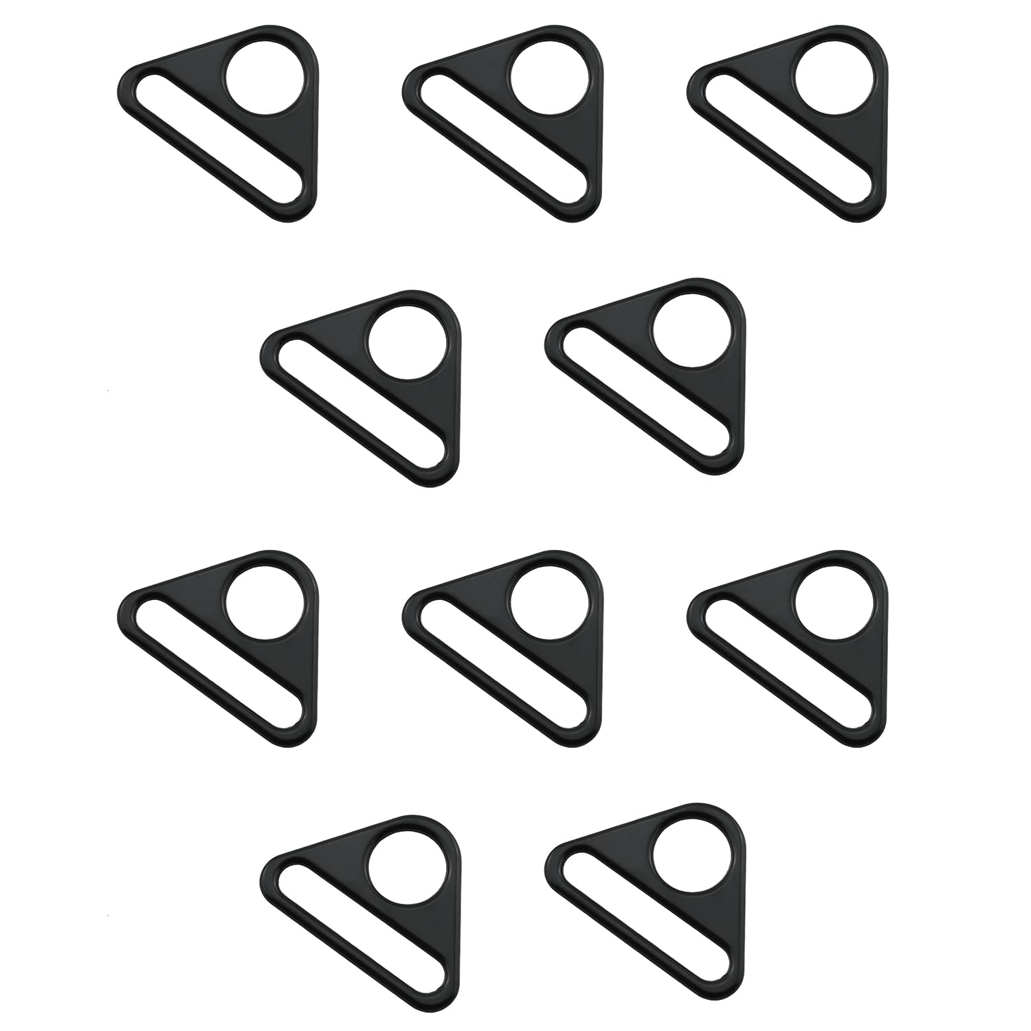 Amazon.com: Maxmoral 10PCS Black Triangle Buckle Adjuster D Ring ...