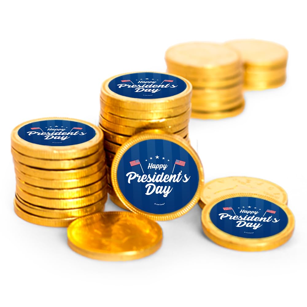 Amazon.com : 84 Pcs President's Day Candy Favors Chocolate Coins with ...