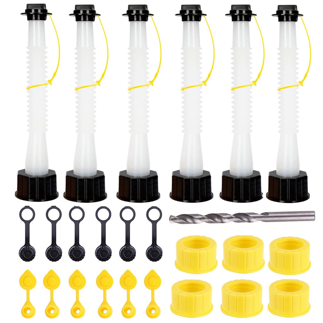 Amazon.com: 6 Pack Gas Can Spout Replacement Old Style with Pour Nozzle ...