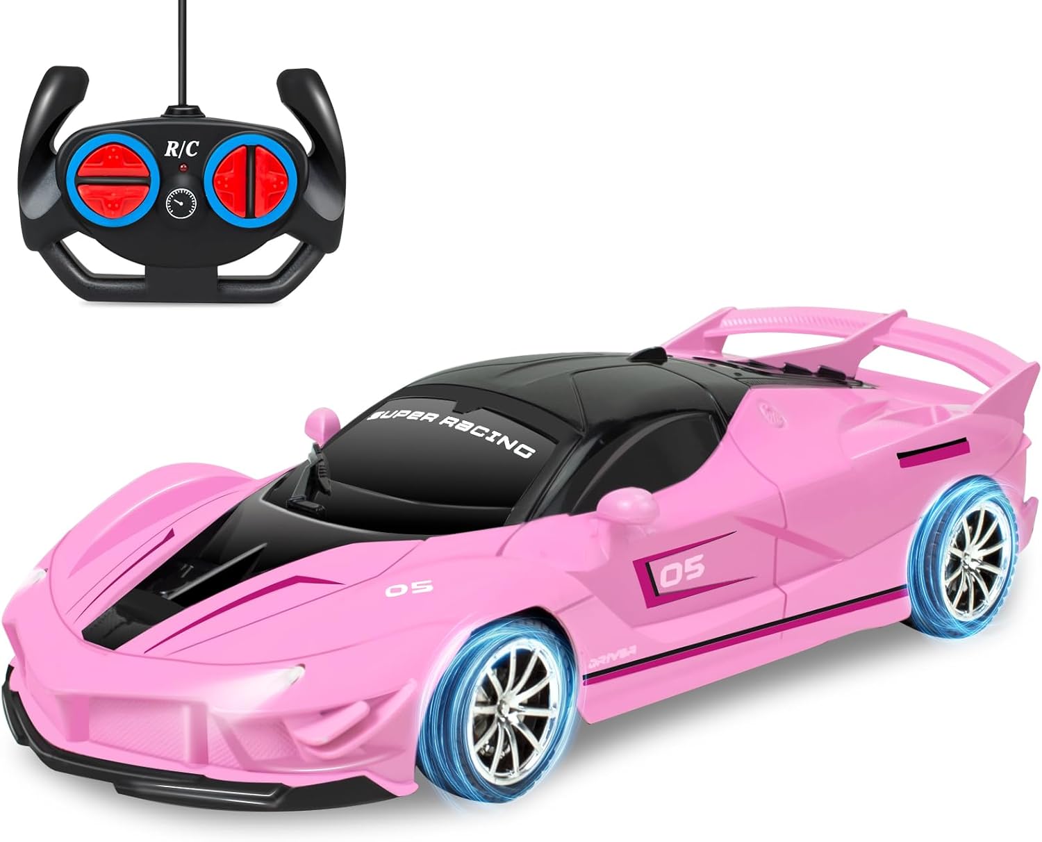 Amazon.co.jp: Hymaz ラジコンカー こども向け 車おもちゃ 電動RCカー リモコンカー 子供おもちゃ 初心者向け 女の子 男の子 小学生 中学生 プレゼント 贈り物 (ピンク ...