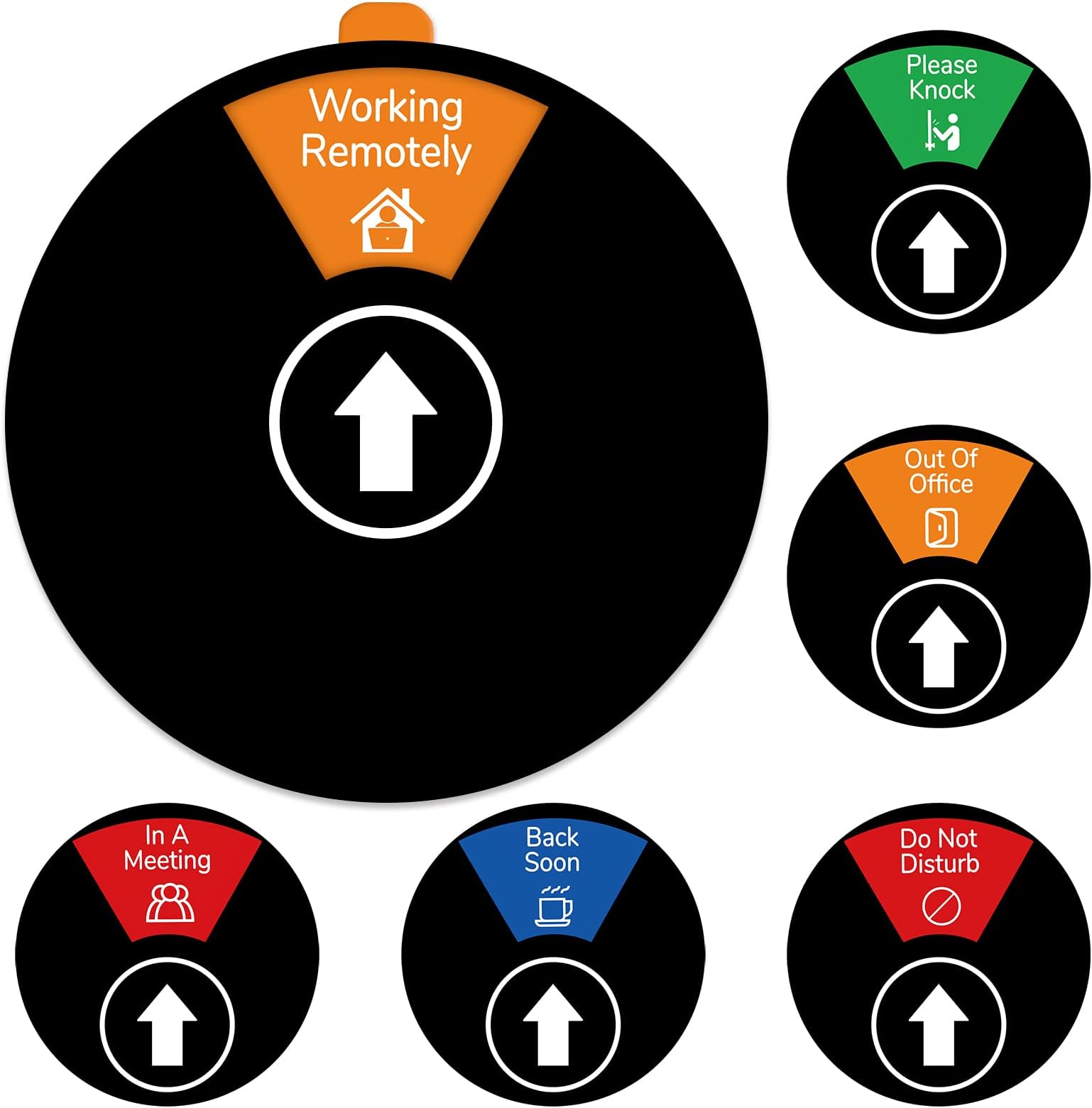 Amazon.com : Out Of Office Door Sign - 6 Status Options: Private ...