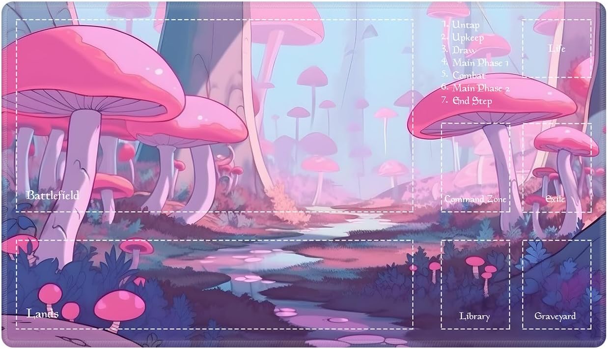 Amazon.com: EDGFRTOIO Playmat with Zones for MTG Card Game Playing ...