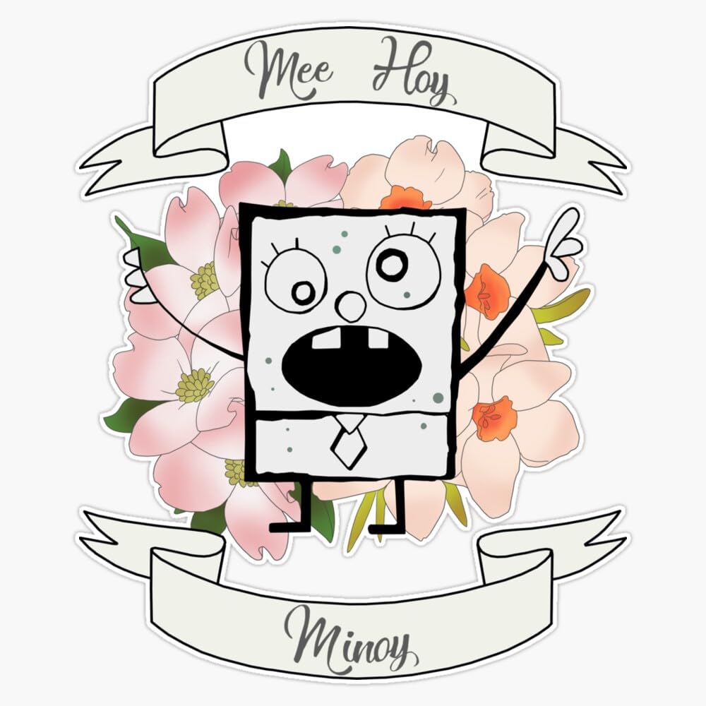 Amazon.com: Aesthetic Doodlebob Sticker Vinyl Waterproof Sticker Decal ...