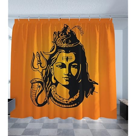 Buy TheYaYaCafe Digital Printed Temple Curtains for Pooja Room ...