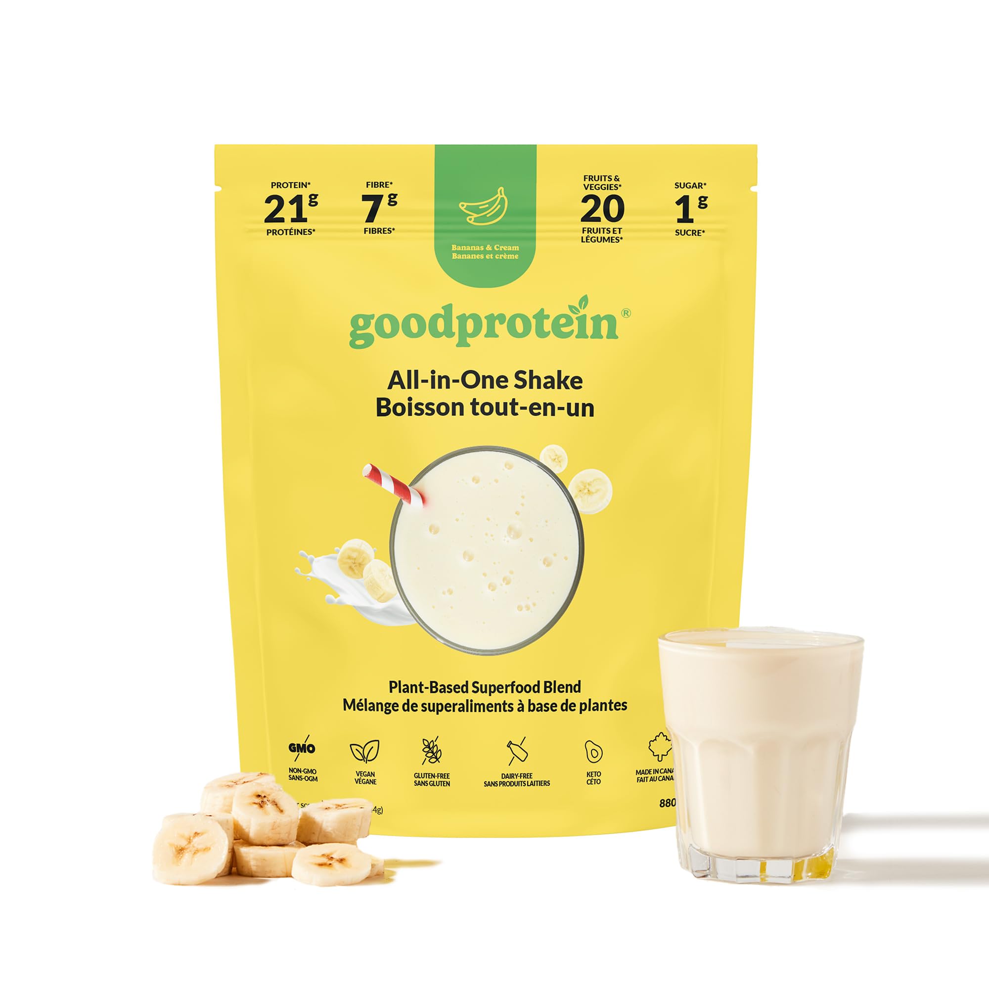 Good Protein Vegan Plant-based Protein Powder 100% Natural, Non-GMO ...