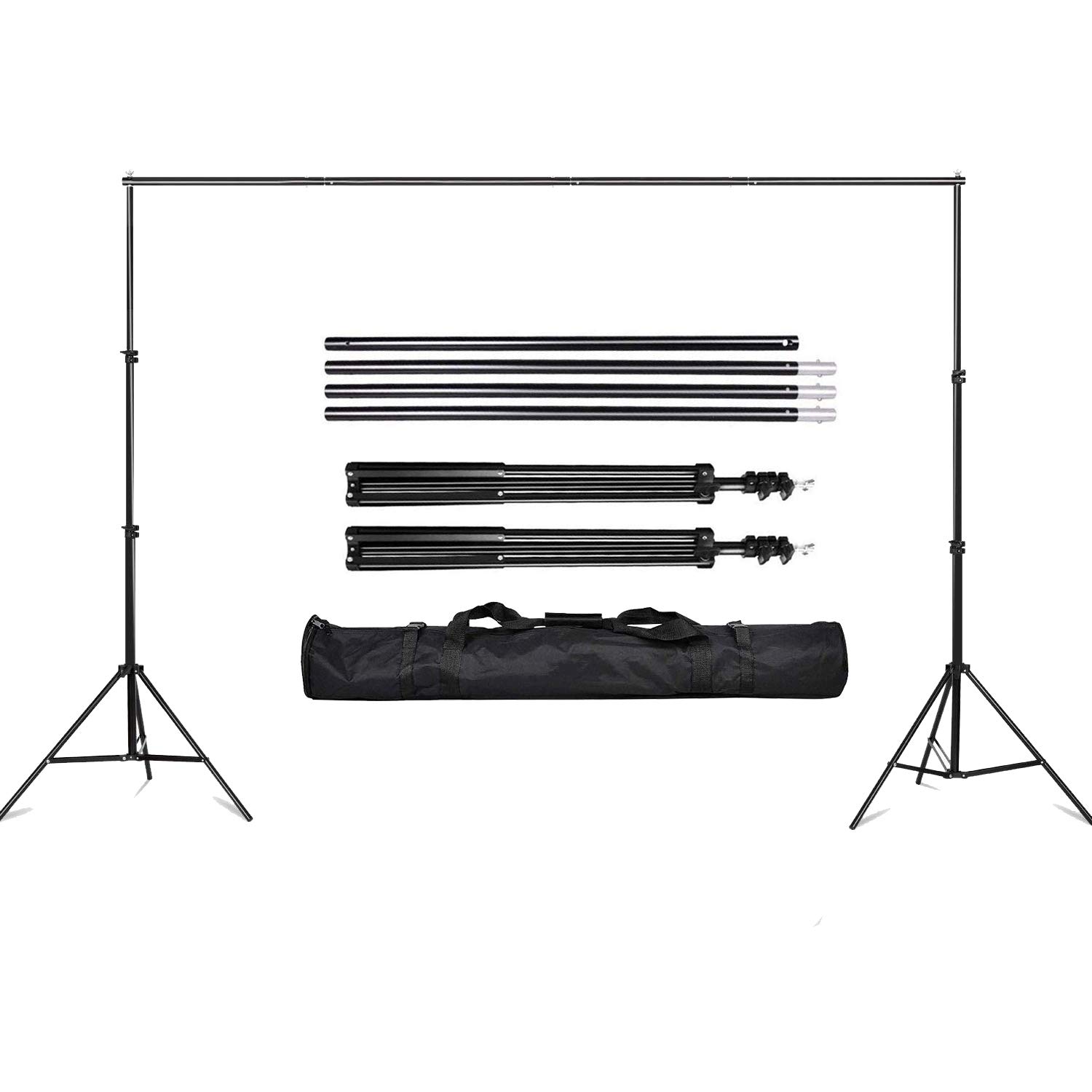 Buy Folong Green Screen Backdrop with Stand, 6 x 9ft Wide Green Screen ...