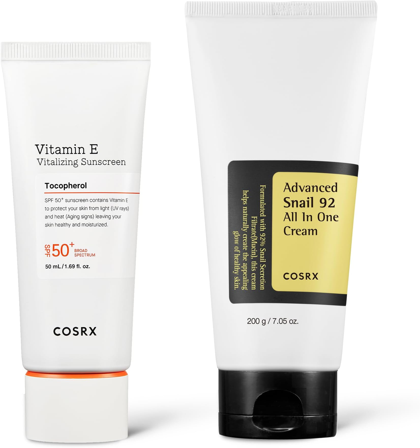 Amazon.com: COSRX Sun Defense and Skin Repair Duo - Vitamin E Vitalizing Face Sunscreen SPF 50 ...