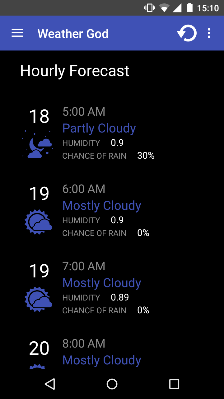 Weather God - Application sur Amazon Appstore