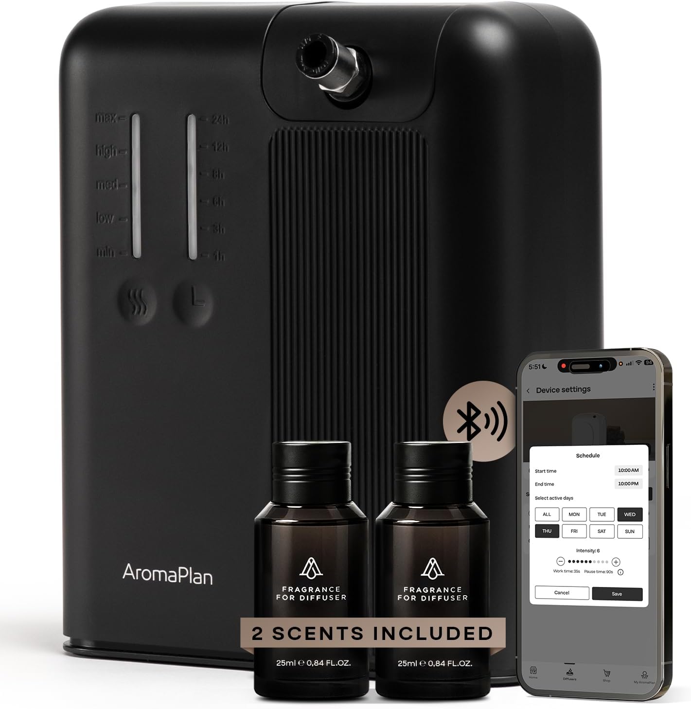 Amazon.com : AromaPlan 5 Star Collection Cold Air Scent Diffuser, Whole House (2 Scents Included ...