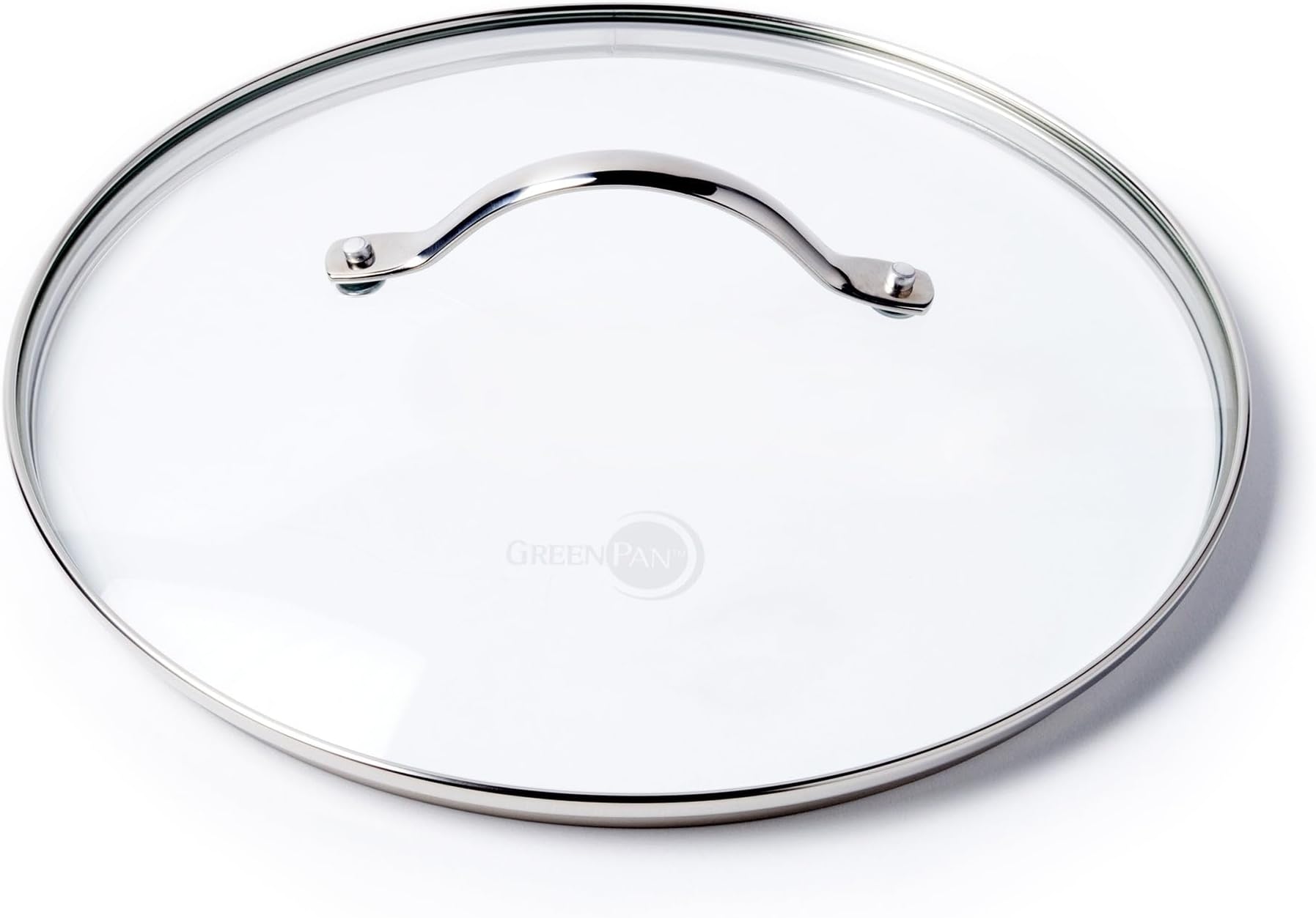 Amazon.com: GreenPan Glass Lid with Stainless Steel Handle, 12", Silver ...
