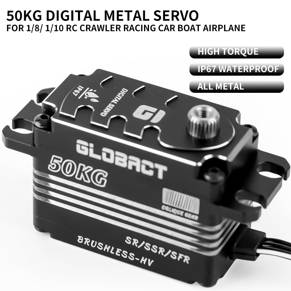 Snapklik.com : 50KG Brushless Servo Programmable Low-Profile RC ...