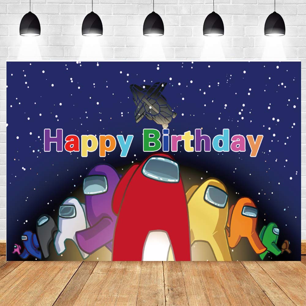 Among Us Birthday Party Supplies Among Us Backdrop For Birthday ...