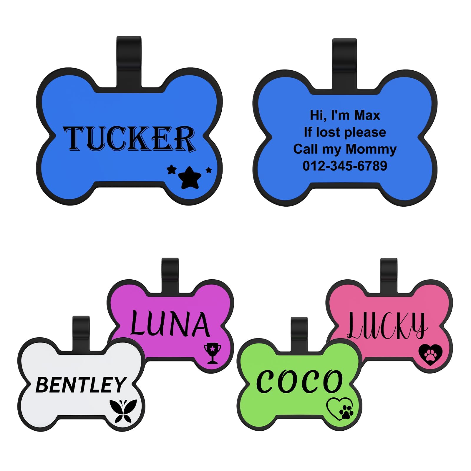Dog Tags Engraved Pet Canada - YEHANTI Silent Silicone Dog Tag ...