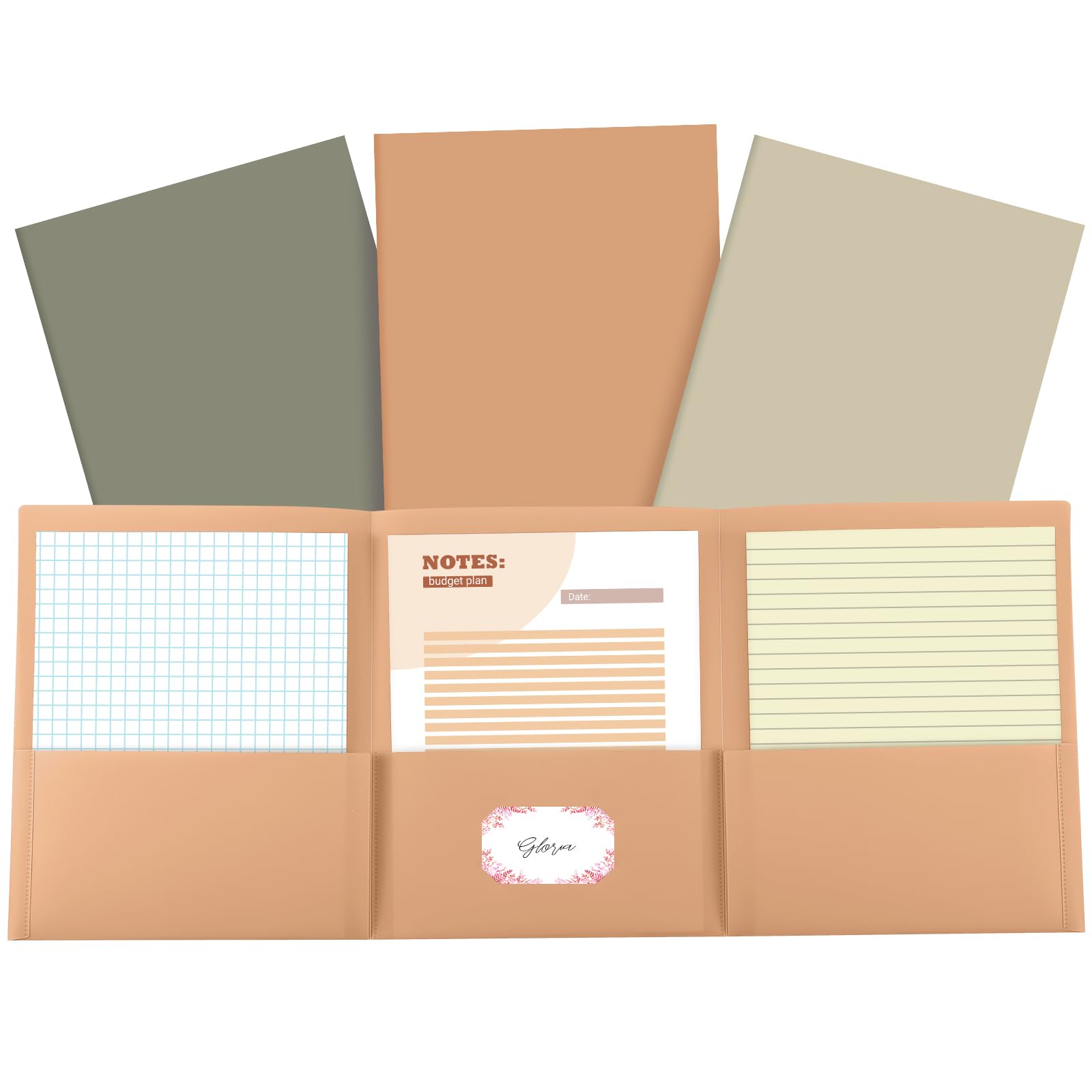 Snapklik.com : Dunzoom 3 Pcs Tri Fold Folders