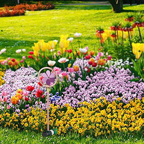 Relaxdays Garden Sprinkler, Flower Design, 3/4″, with Ground Stake, Fun ...
