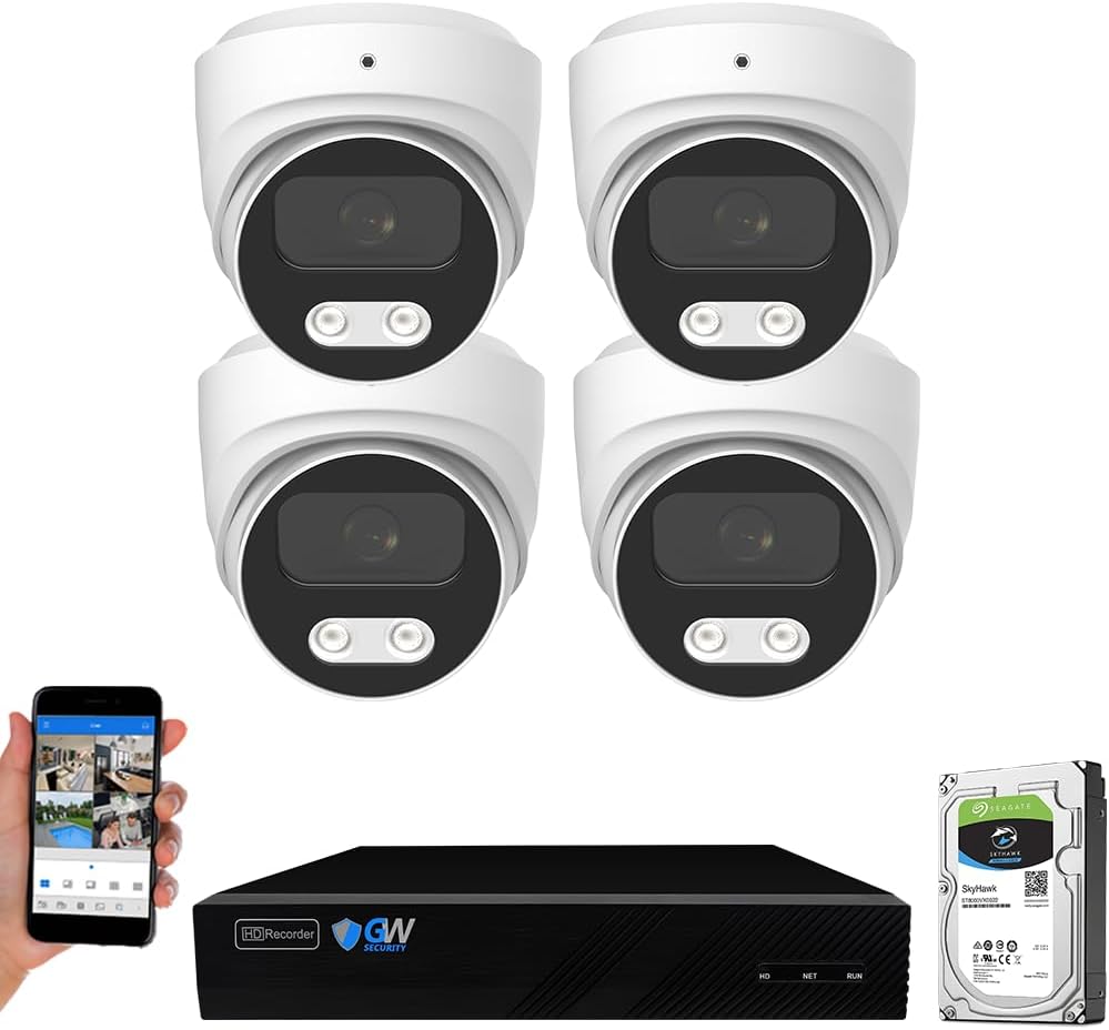 Amazon.com: GW Security 16 Channel 12MP NVR 4K Security Camera System ...