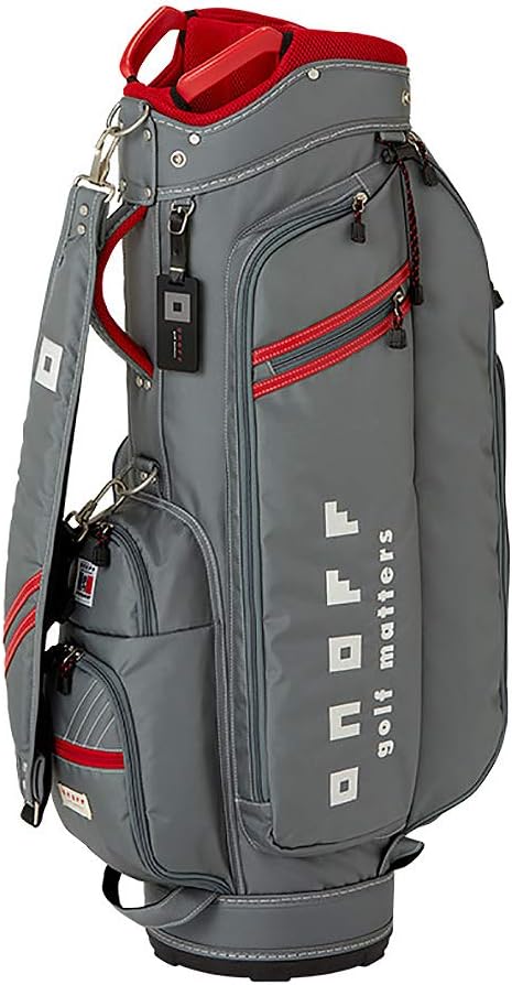 Amazon | ONOFF オノフ キャディバッグ グレー PB0121-08 | オノフ(ONOFF) | メンズキャディバッグ