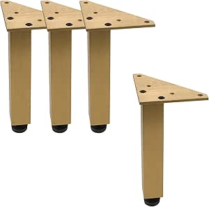 Amazon.com: Geesatis 4 Inch Heavy Duty Adjustable Table Legs - Set of 4 ...