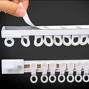 Self Adhesive Ceiling Curtain Rods Wall Ceiling Mount - Track System ...