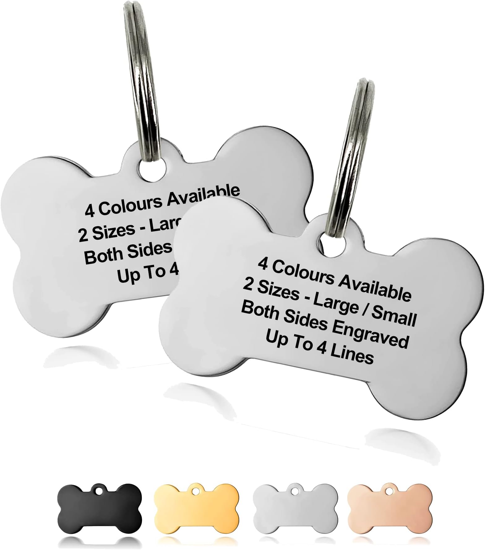 Deeply Engraved Solid Brass 27mm Circular Dog tag : Amazon.co.uk: Pet ...