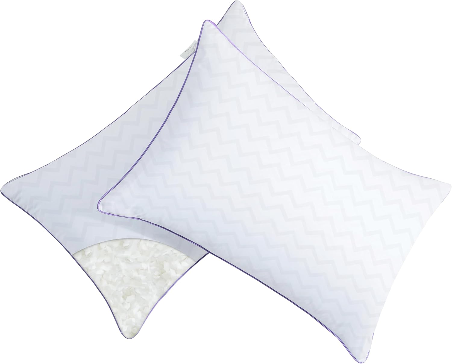 Amazon.com: MOLCLCUY Memory Foam Pillows Standard Size Set of 2 Pack ...