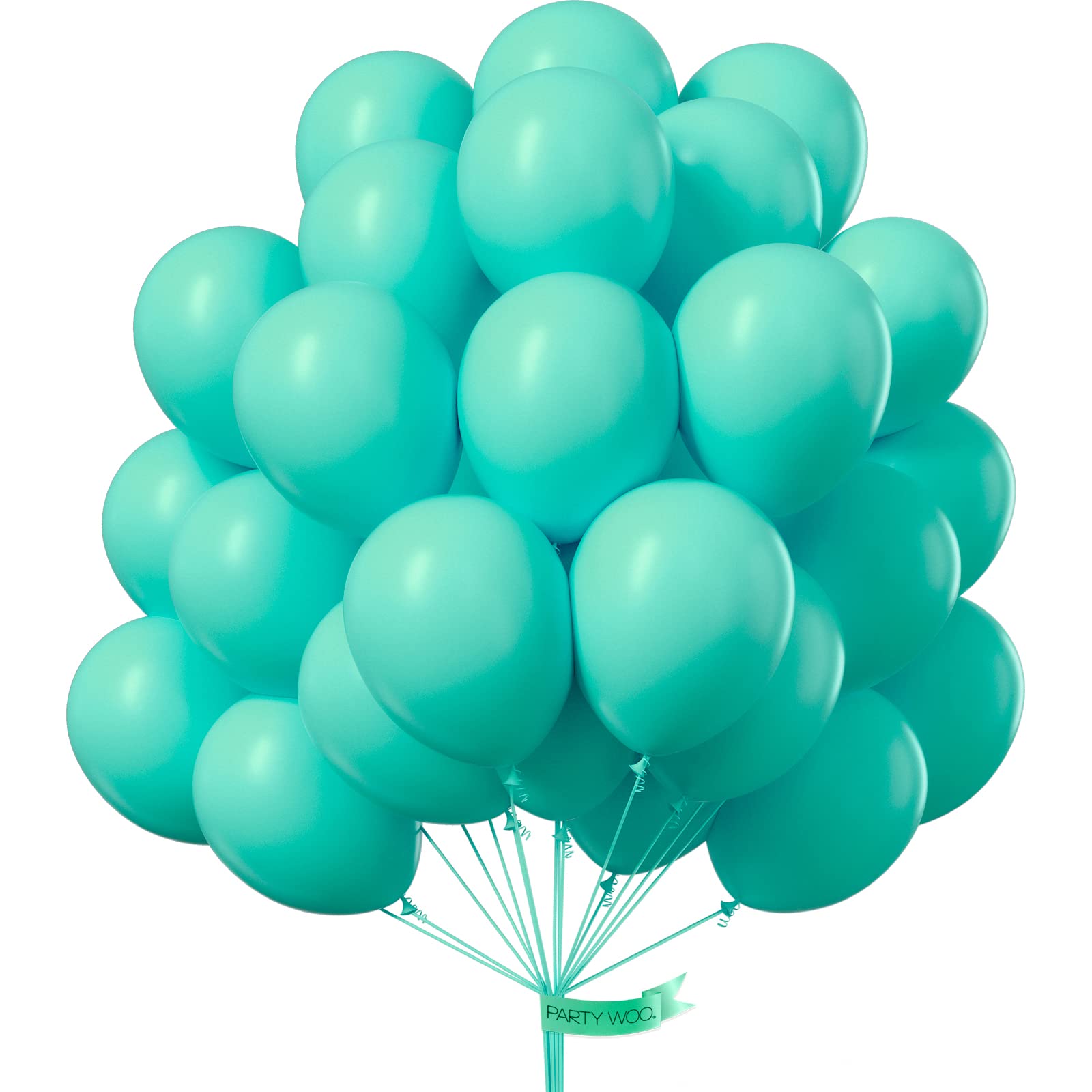 Snapklik.com : Teal Balloons 51 Pcs 12 Inch Turquoise Aqua Blue Dark ...