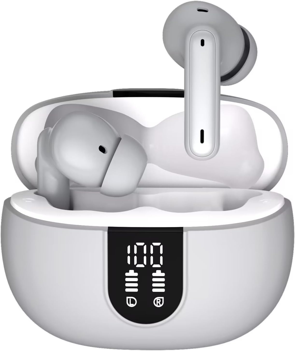 Amazon.com: Btootos Wireless Earbud Bluetooth 5.3 Headphones with LED ...