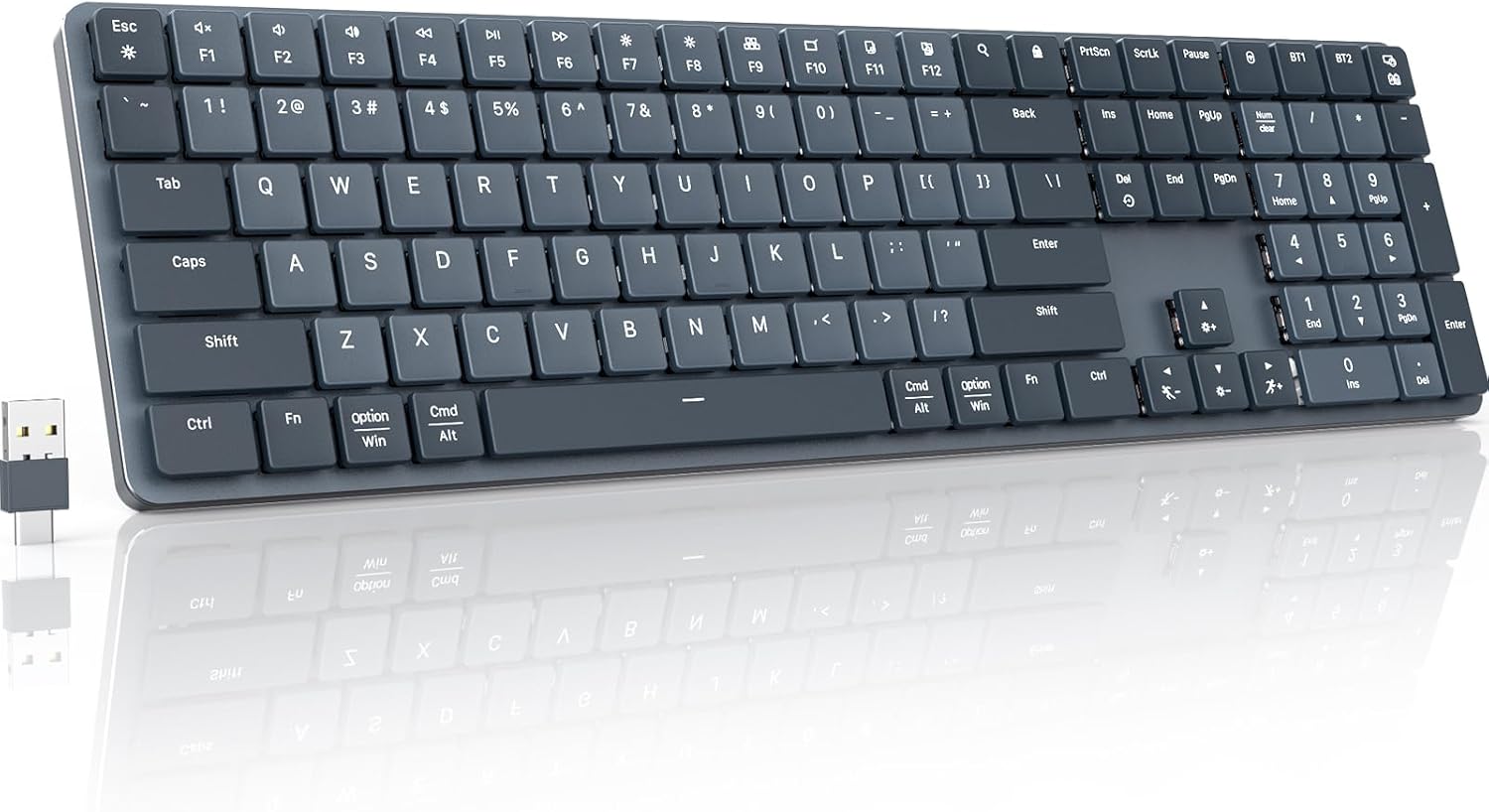 Amazon.com: VEILZOR Wireless Bluetooth Keyboard LED Backlit, Multi ...