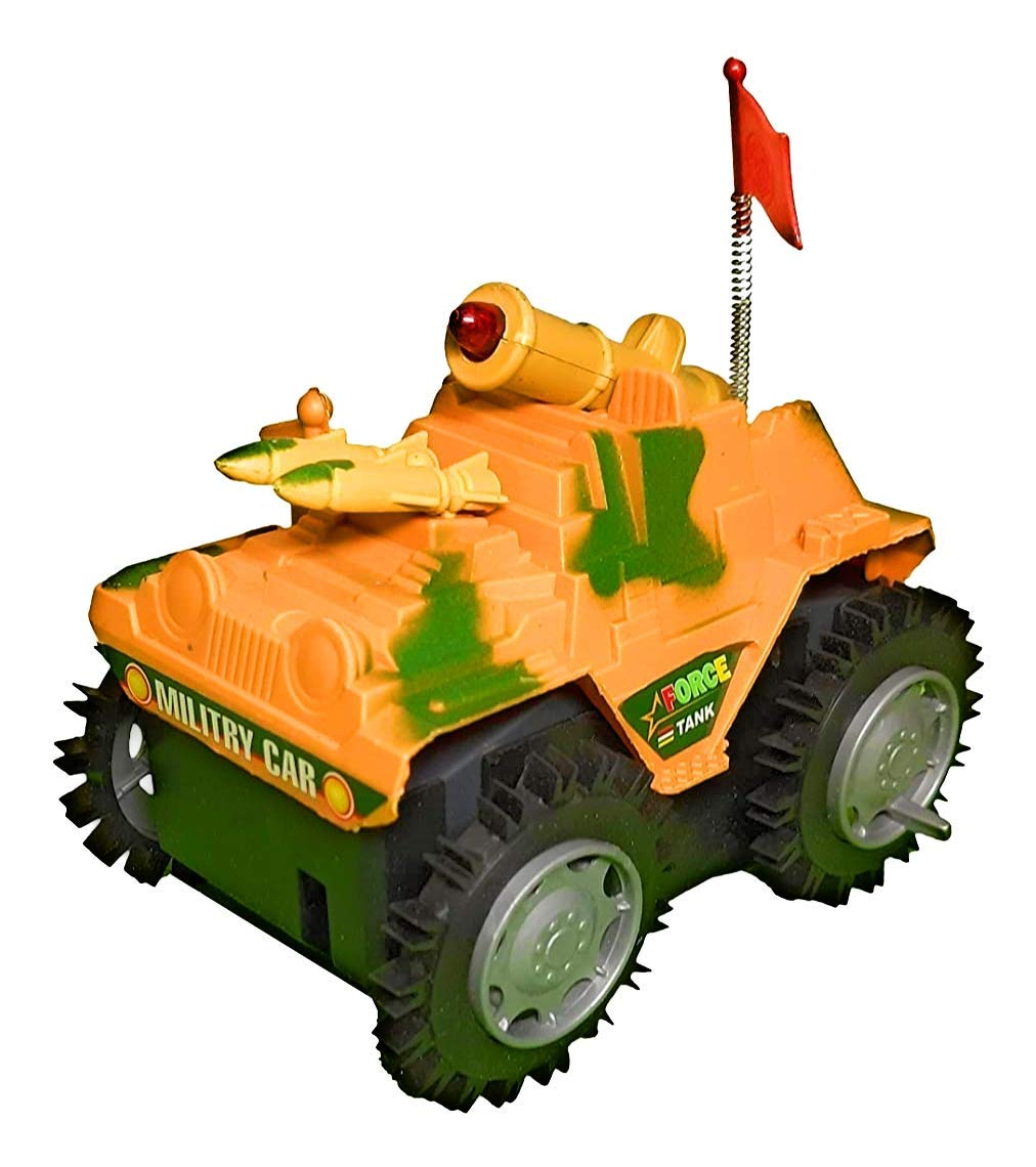 MFM Plastic Tumbling Tank Toy Car 360 Rolling Battery Operated with ...