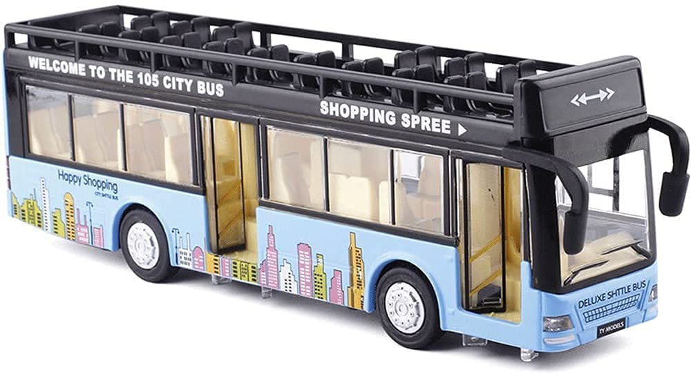 Buy BLACKZAPP Die cast Mini Bus Tourist Bus City Bus seeing Double ...