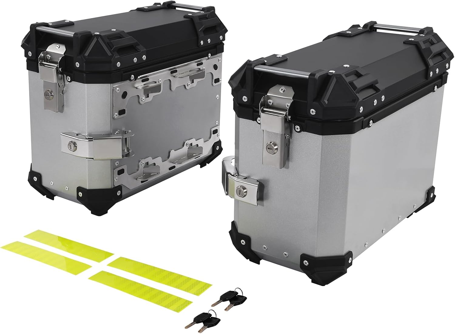 Amazon.com: XFMT Motorcycle 36L Hard Saddlebags Pannier Side Box ...