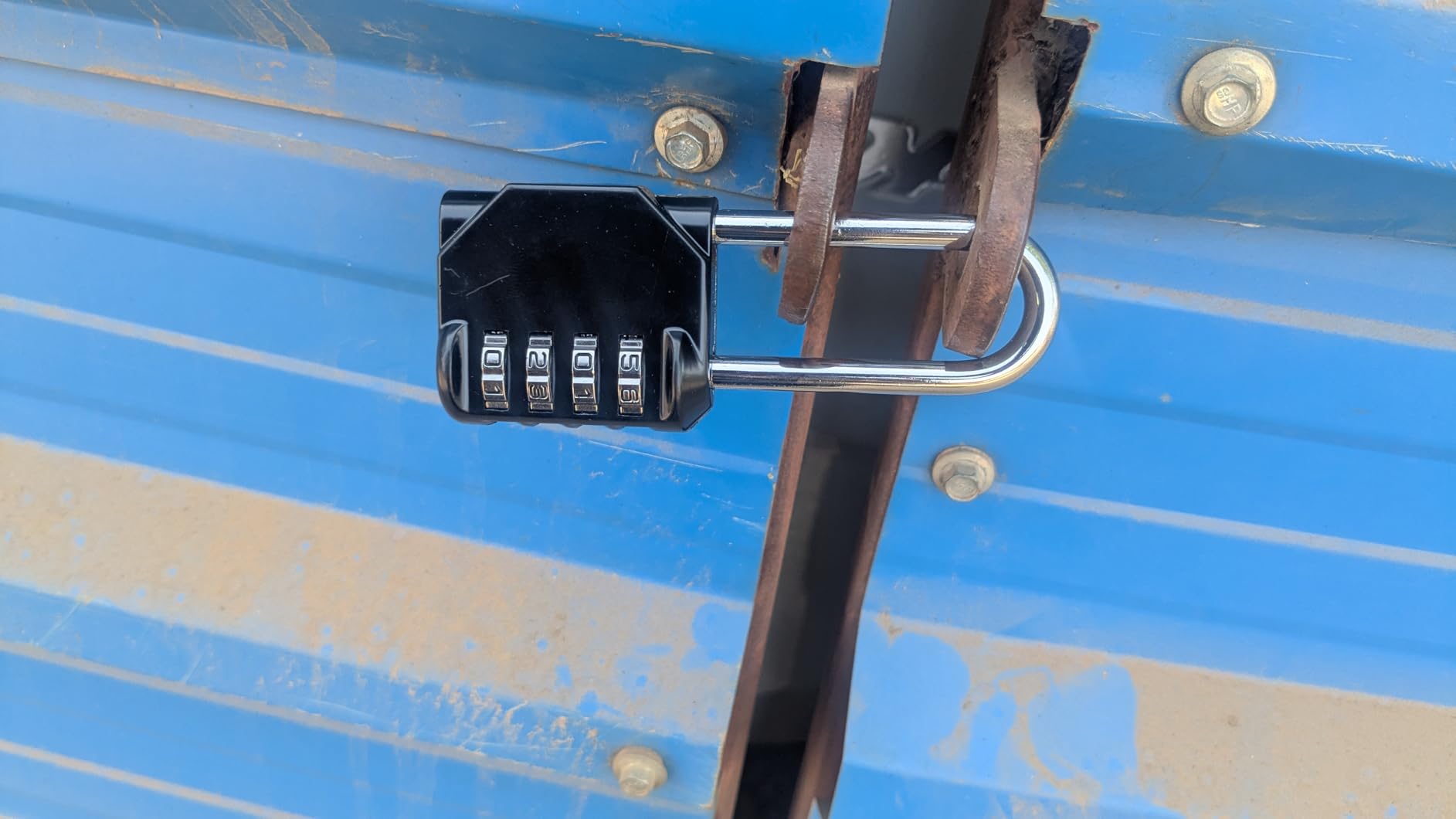 Number Lock Long Neck Combination Lock 4 Digit Cable Lock for Door ...