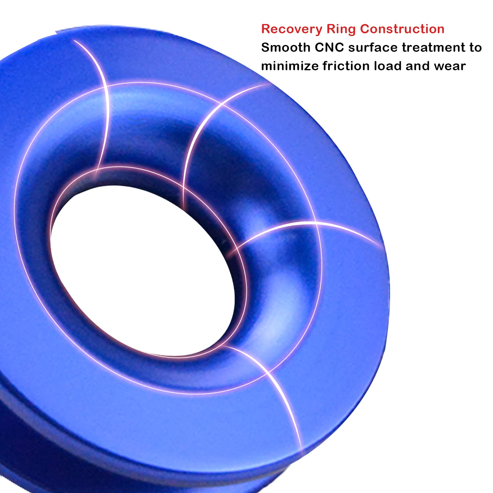 Snapklik.com : YOMTOVM Recovery Ring Winch Snatch,Soft Shackle 41,000 ...