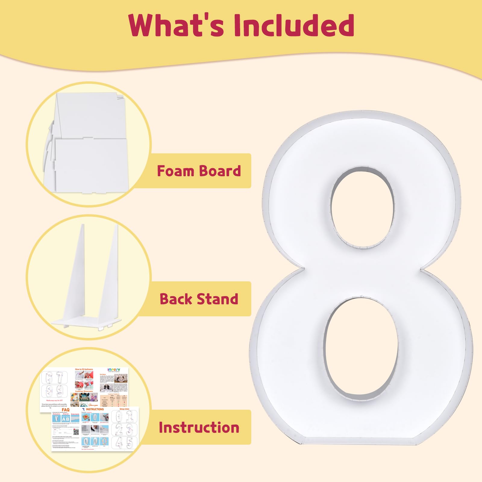 Snapklik.com : Imprsv 3FT Mosaic Numbers For Balloons, Balloon Mosaic ...