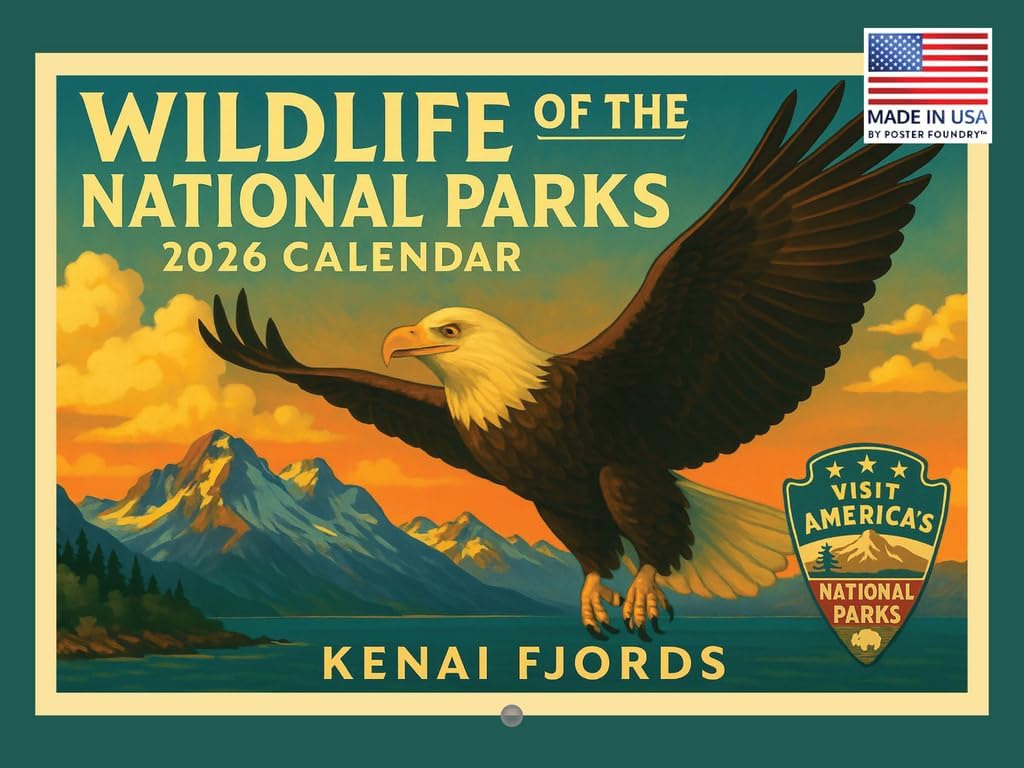 Amazon.com : National Parks Wildlife Vintage Travel Poster Calendar ...