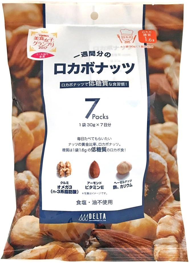 Amazon.co.jp: デルタインターナショナル ロカボナッツ 30g×7袋 : 食品・飲料・お酒